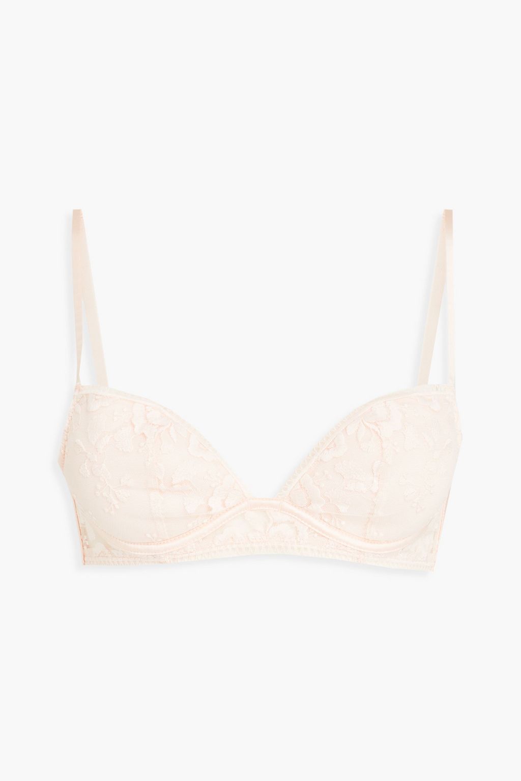 Simone PÉrÈle Embroidered Stretch Tulle Push Up Bra The Outnet