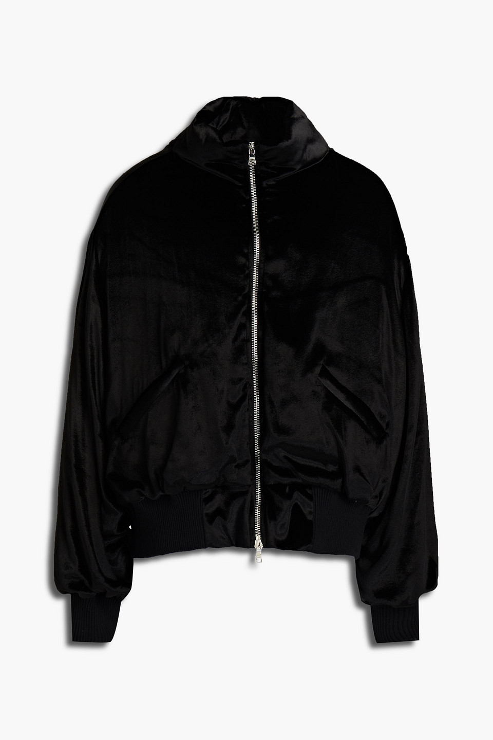 Amiri Oversized Velvet Bomber Jacket In Black | ModeSens