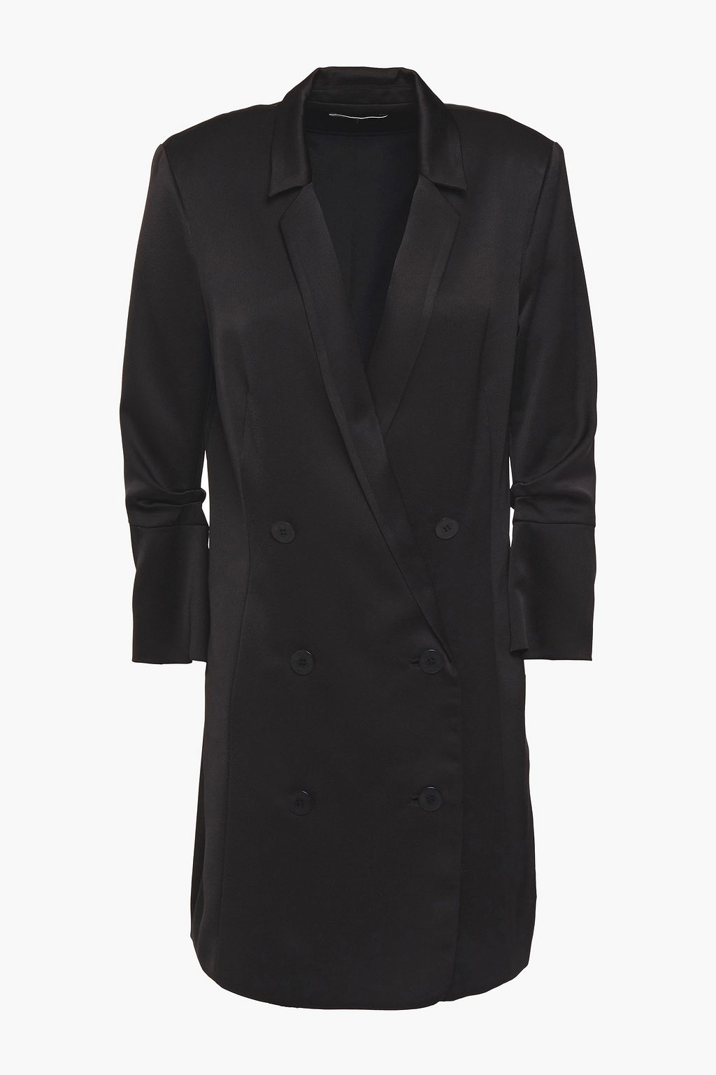HALSTON Double-breasted satin mini tuxedo dress | THE OUTNET HALSTON Double-breasted satin mini tuxedo dress | THE OUTNET