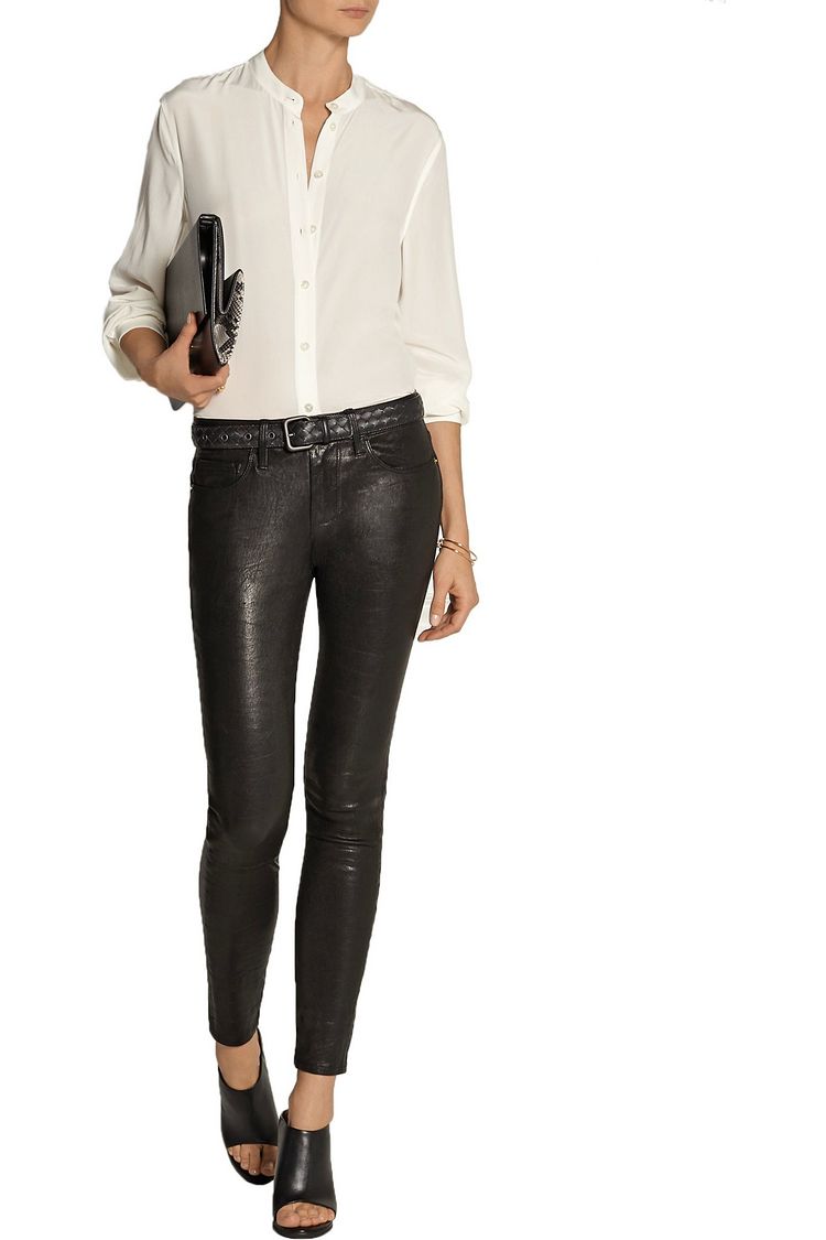 FRAME Le Skinny stretch-leather pants | THE OUTNET