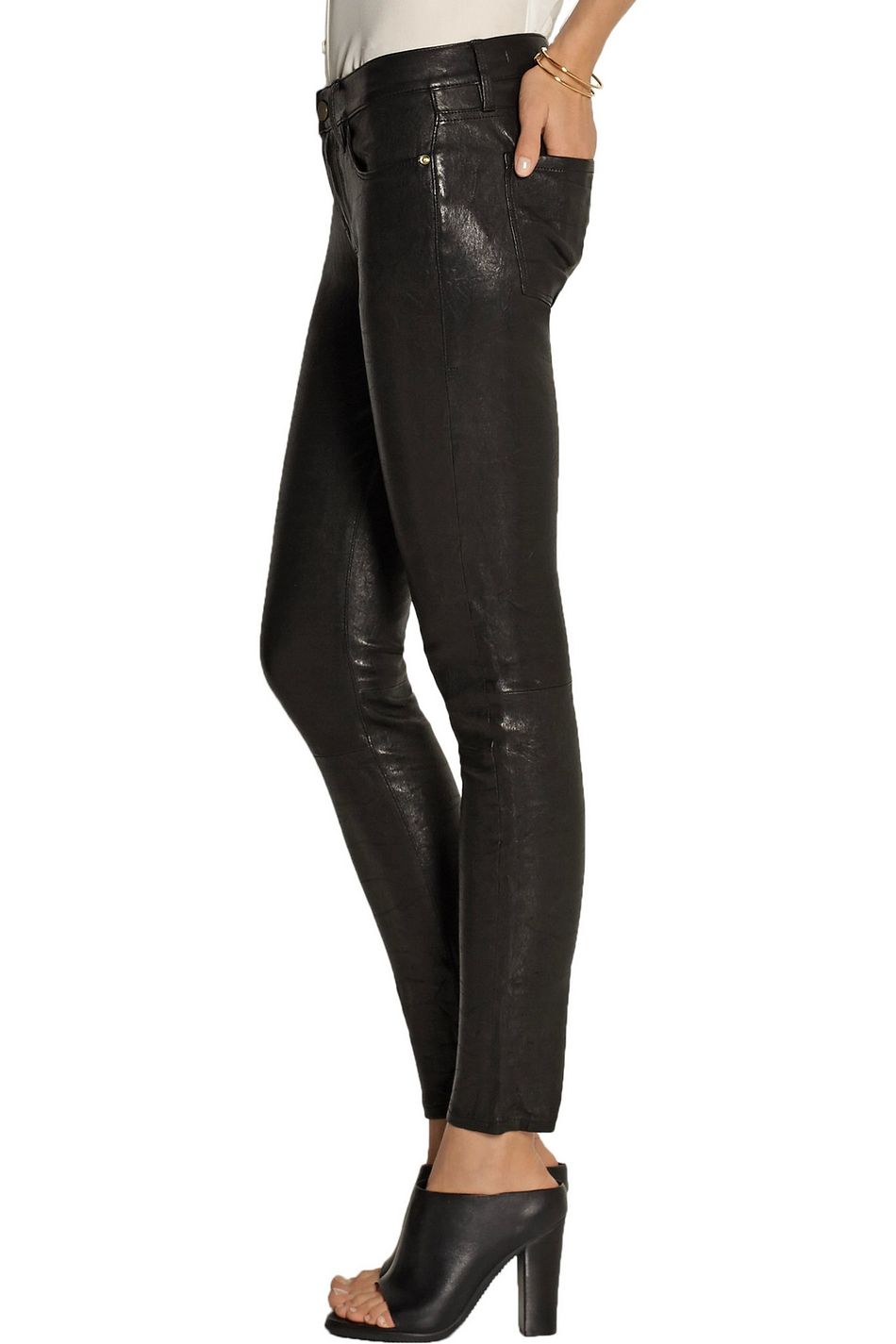 FRAME Le Skinny stretch-leather pants | THE OUTNET