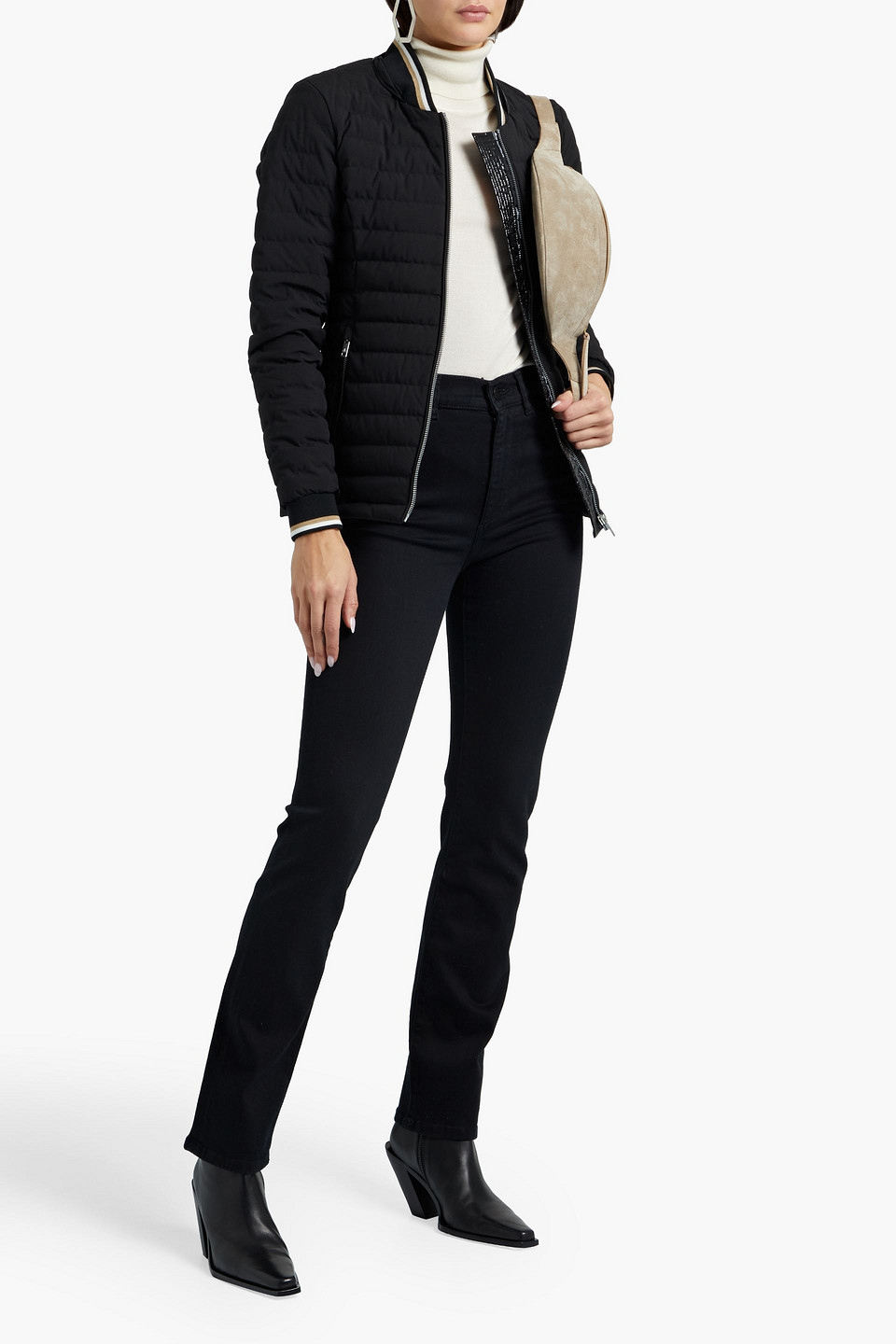 Moose Knuckles Lariat Quilted Shell Hooded Down Jacket In Black | ModeSens