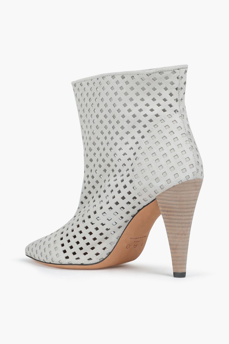 IRO Hirson perforated suede ankle boots | THE OUTNET