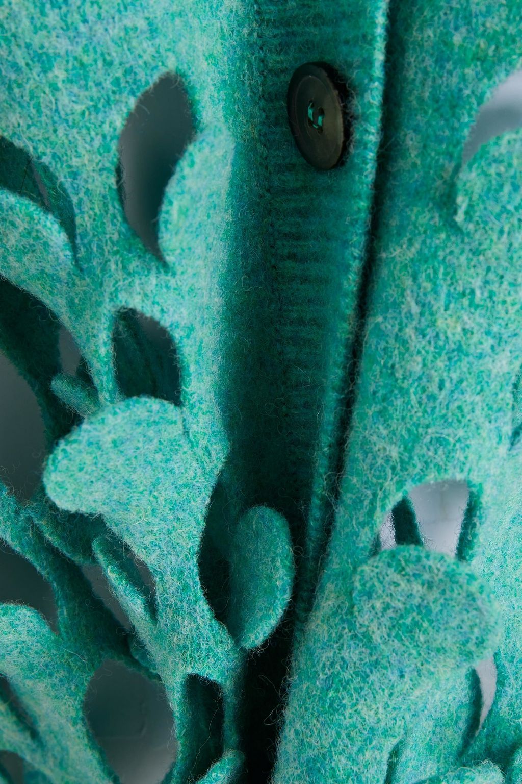 MAISON MARGIELA Oversized cutout brushed wool cardigan | THE OUTNET