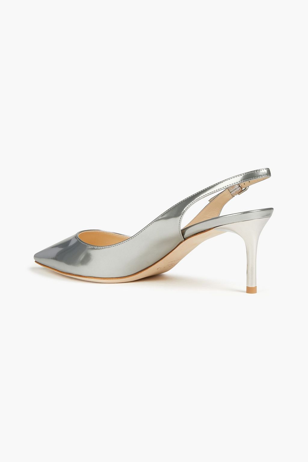 Jimmy Choo Erin 60 Metallic Leather Slingback Pumps The Outnet