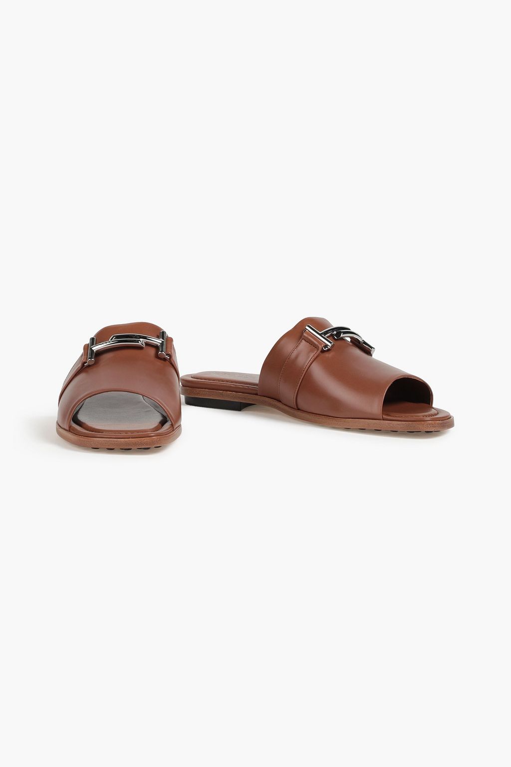 TOD'S Embellished leather slides | THE OUTNET