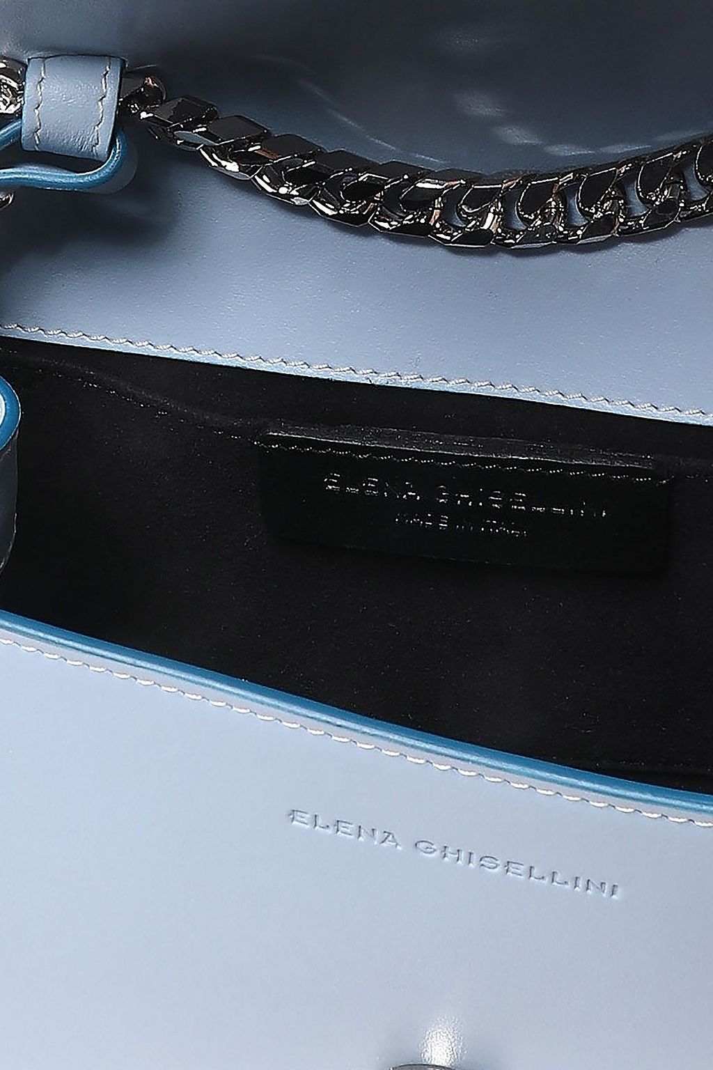 ELENA GHISELLINI Felina braid-trimmed quilted leather shoulder bag ...