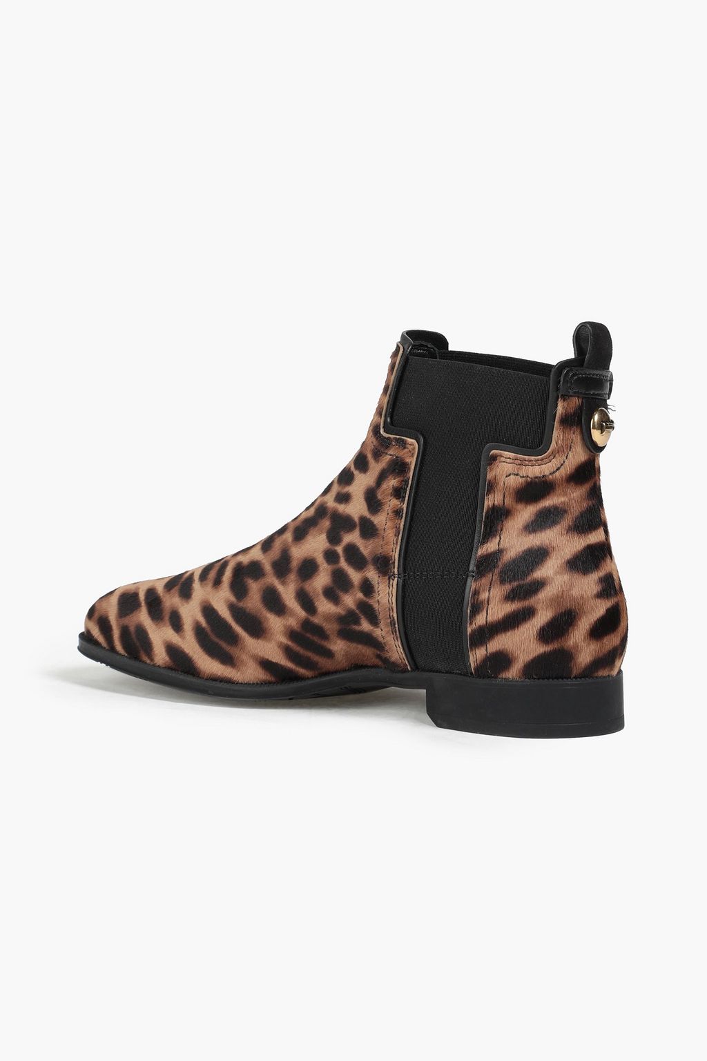 Tods Leopard Print Calf Hair Ankle Boots The Outnet