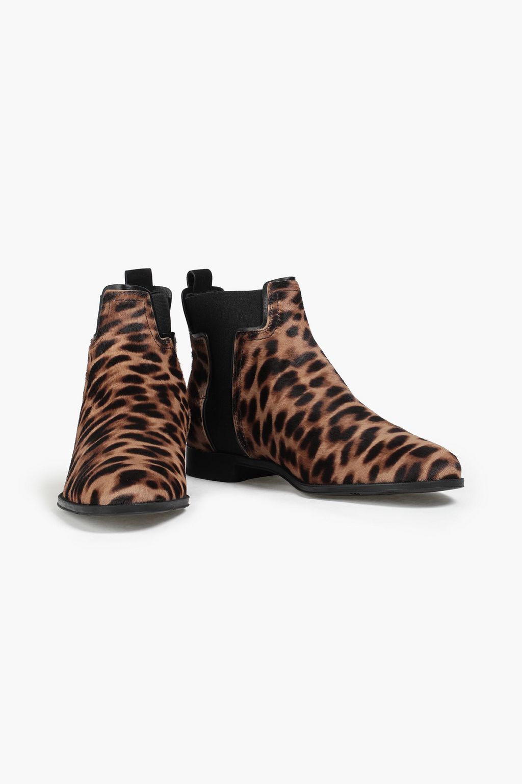 Tods Leopard Print Calf Hair Ankle Boots The Outnet
