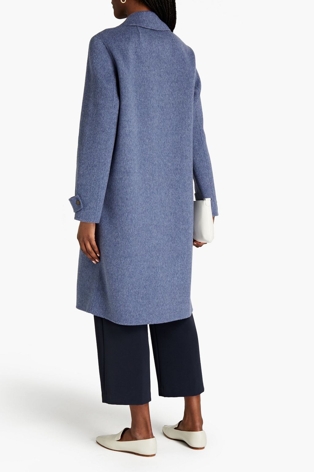 THEORY Double-breasted wool and cashmere-blend felt coat | THE OUTNET