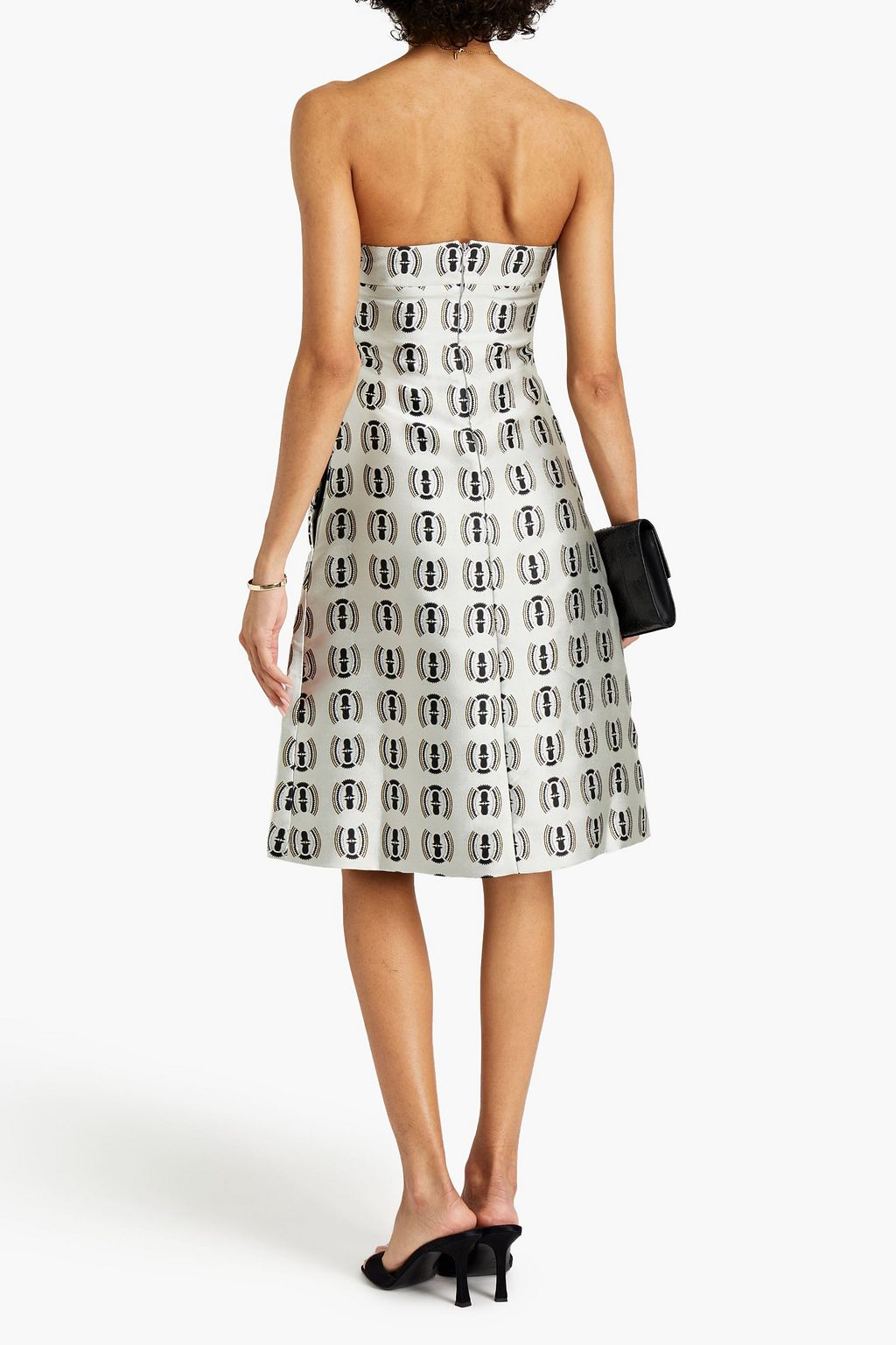 LISOU Sophie strapless metallic brocade dress | THE OUTNET