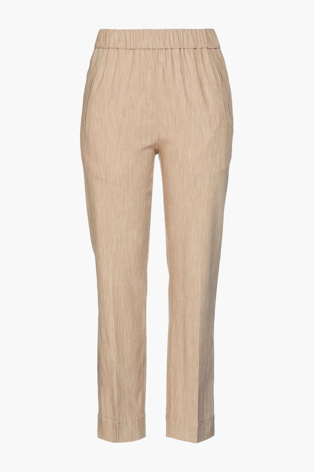 GANNI Gathered woven straight-leg pants | THE OUTNET