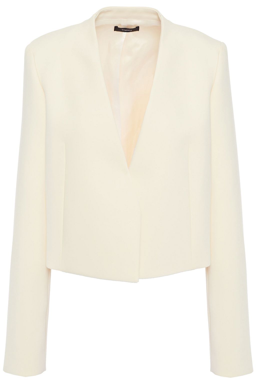 THEORY Cropped crepe jacket | THE OUTNET