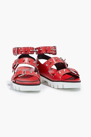 RED(V) Spiked leather sandals | THE OUTNET