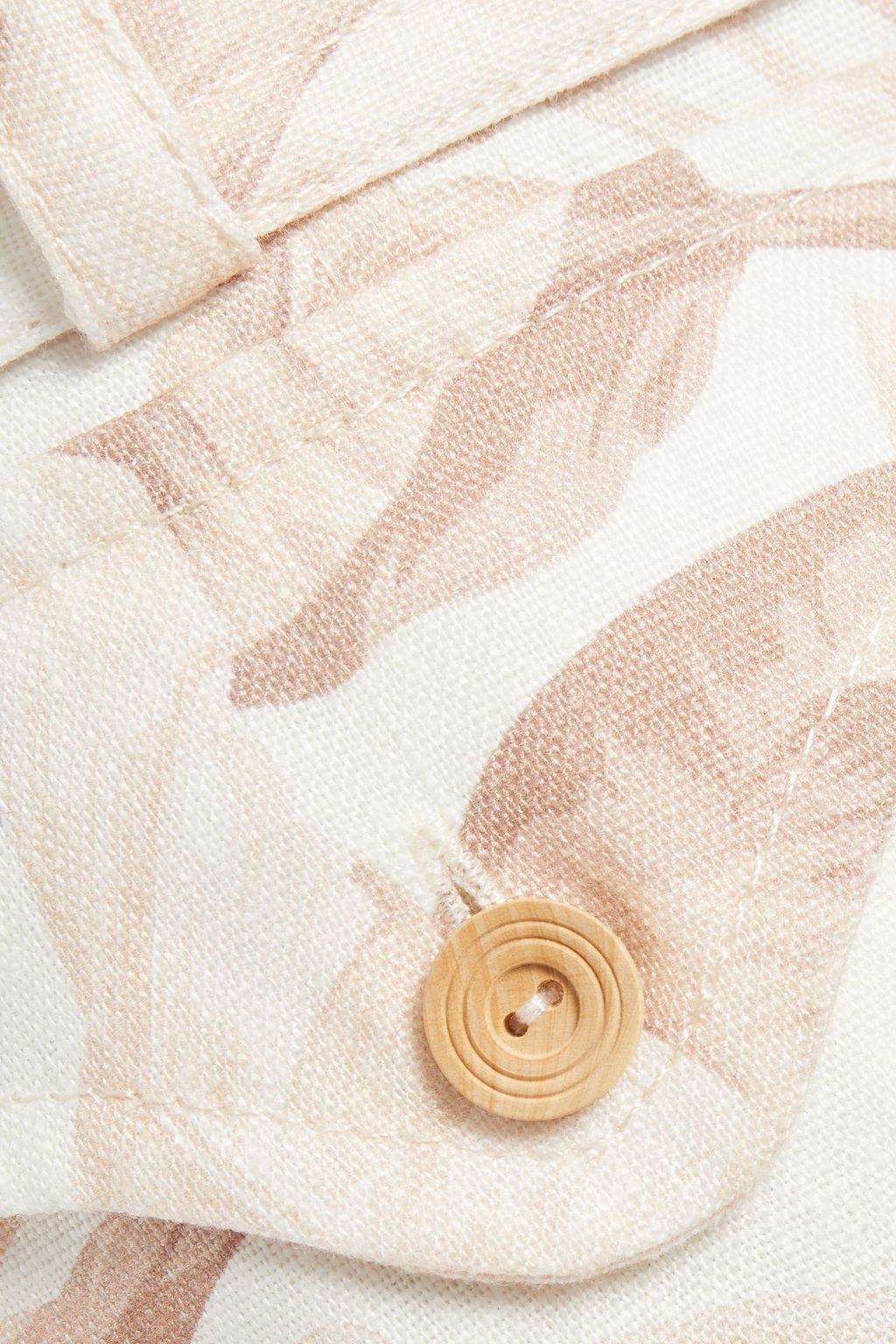 Zimmermann Super Eight Safari Fluted Belted Printed Linen Mini Skirt