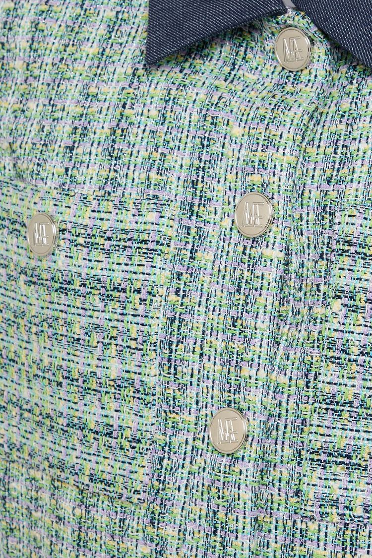 MAJE Cropped metallic tweed jacket | THE OUTNET