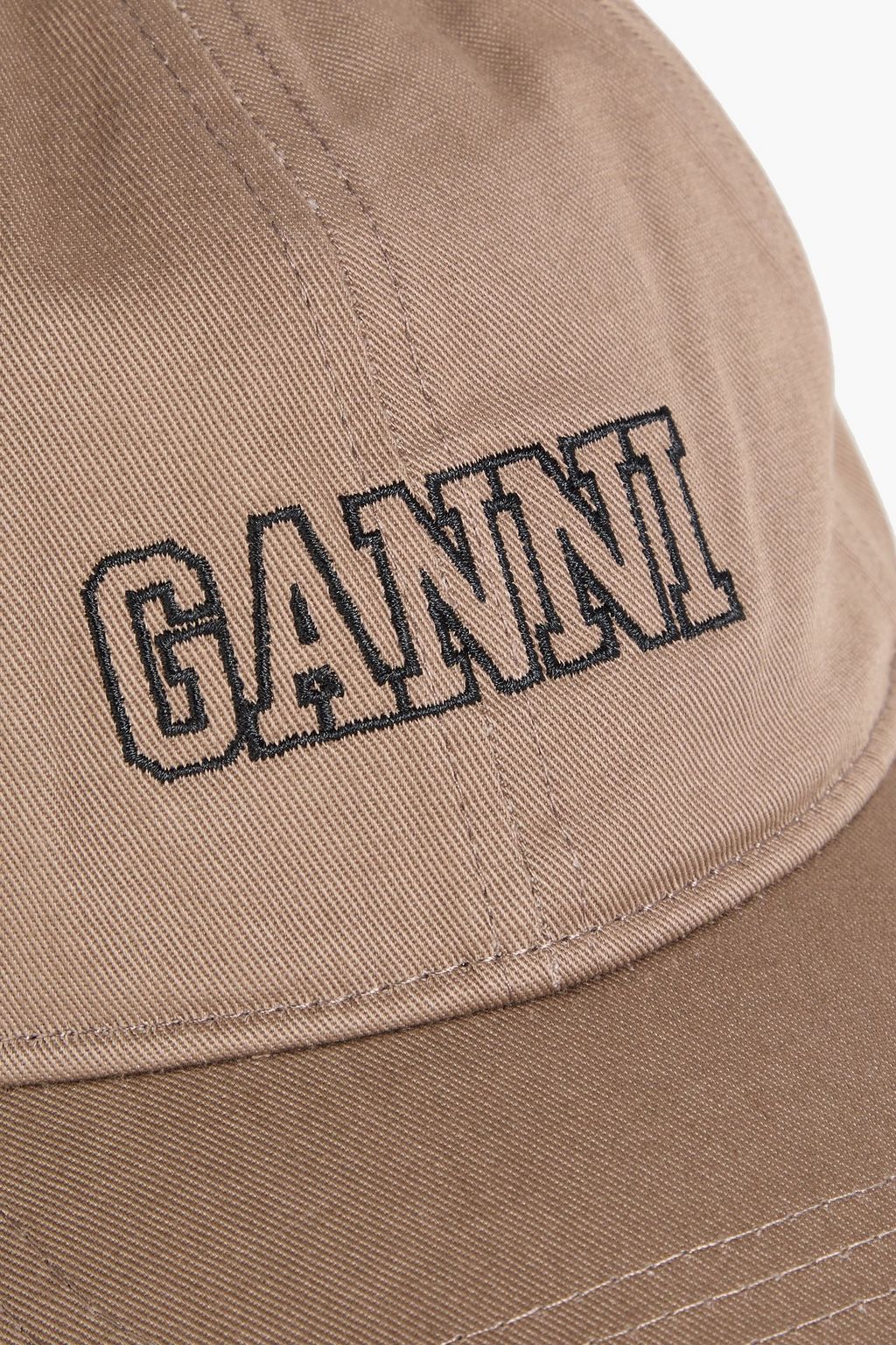 GANNI Embroidered twill baseball cap | THE OUTNET