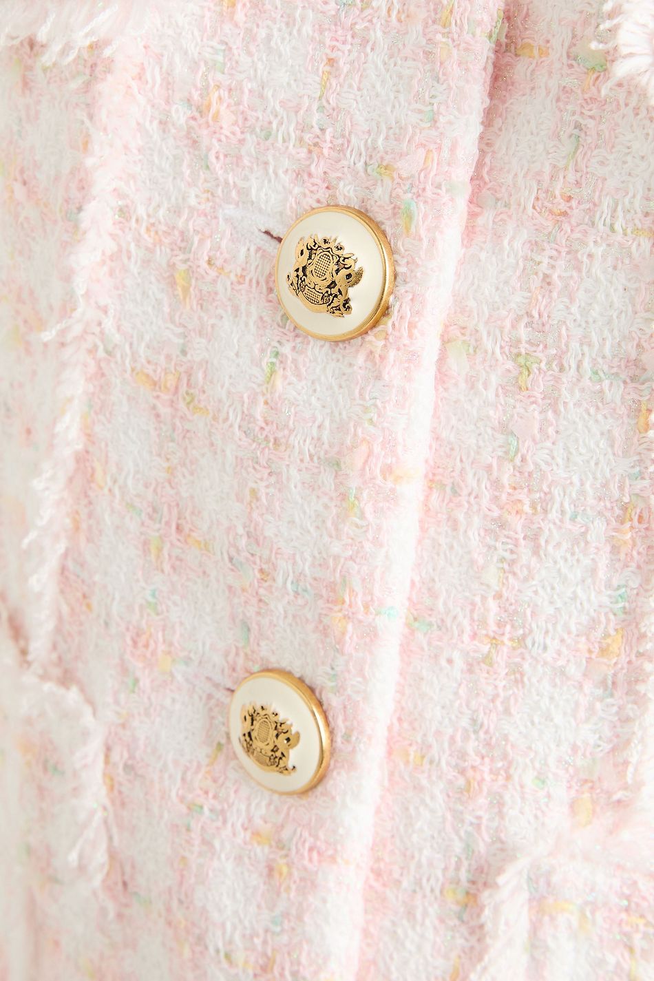 SANDRO Checked metallic tweed jacket | THE OUTNET