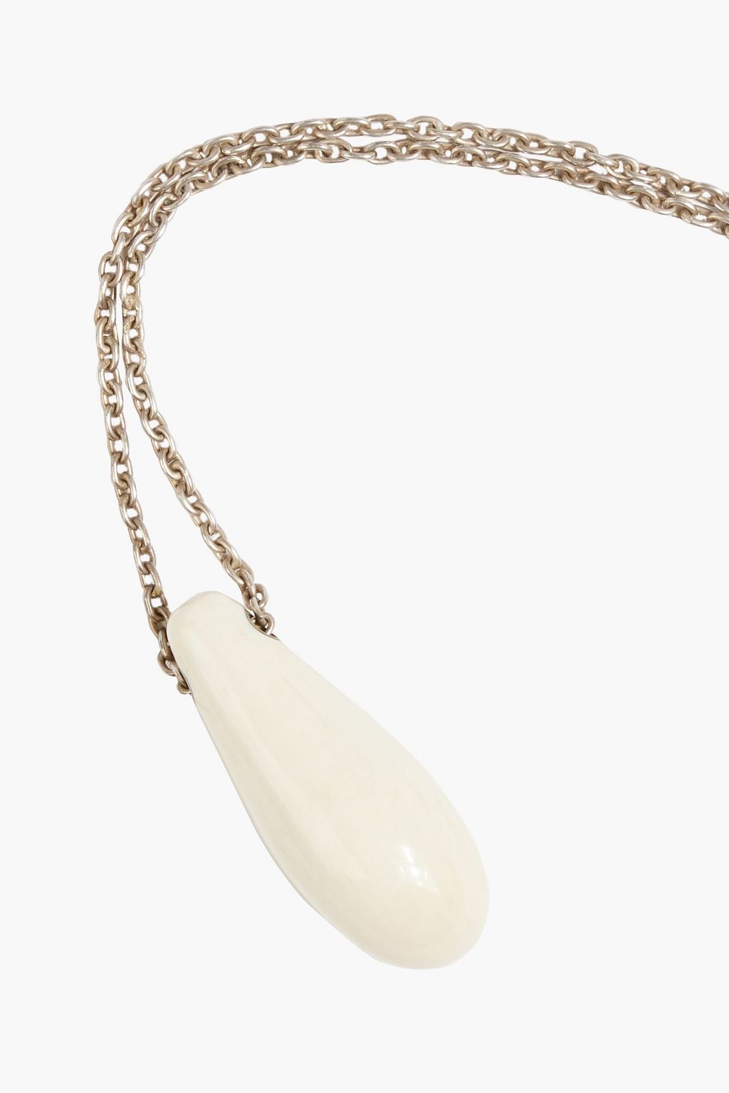 RICK OWENS Silver stone necklace | THE OUTNET