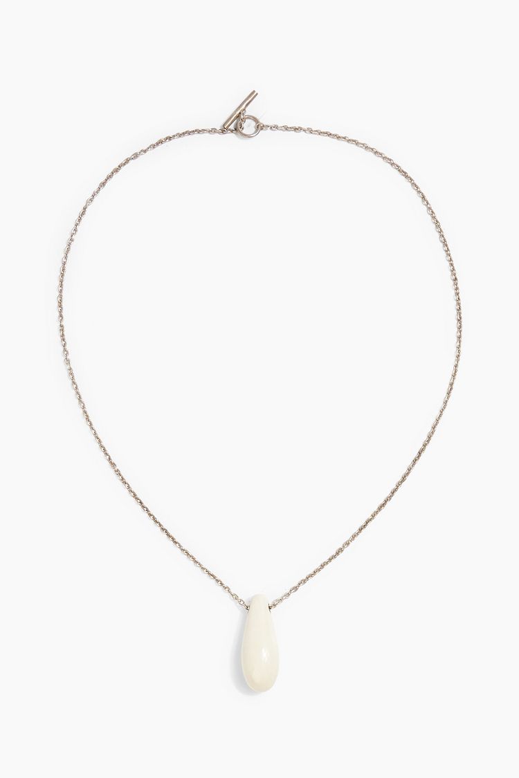 RICK OWENS Silver stone necklace | THE OUTNET