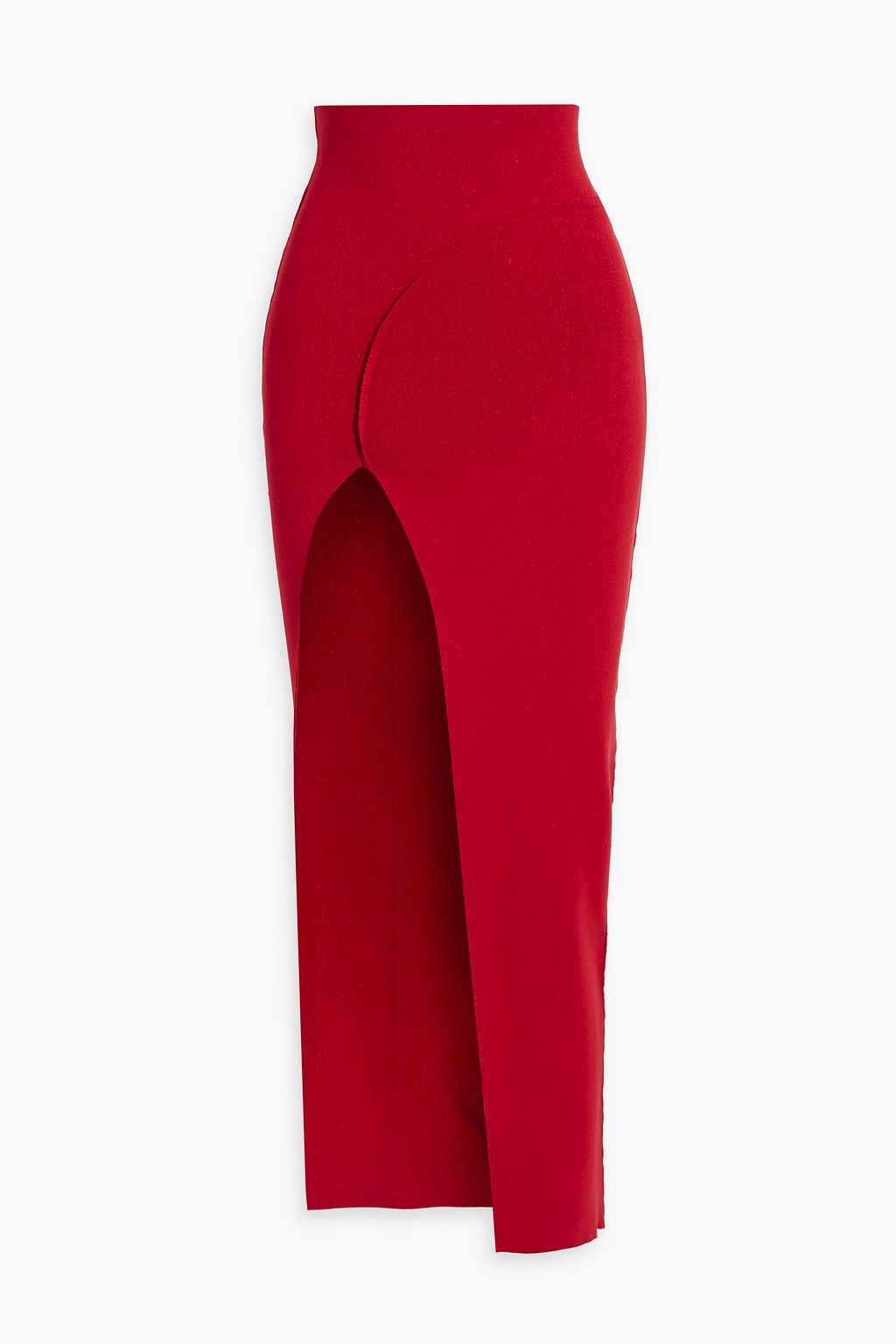 RICK OWENS 비대칭 스트레치 니트 맥시 스커트 | 최대 70% 세일 | THE OUTNET