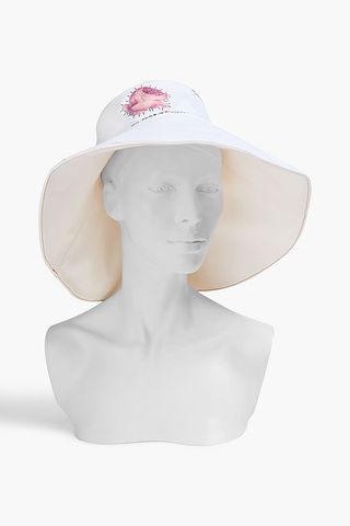 MARNI Appliquéd denim sun hat | THE OUTNET