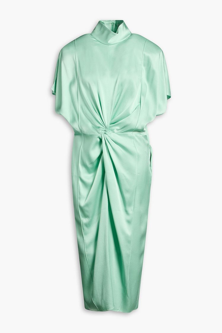 STELLA MCCARTNEY Twisted satin midi dress | THE OUTNET