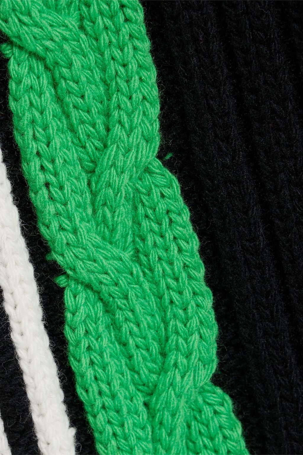 ADIDAS X GUCCI Cable-knit wool tapered pants | THE OUTNET