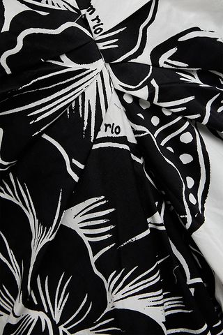 FARM RIO Cold-shoulder floral-print cotton-sateen midi dress | THE OUTNET