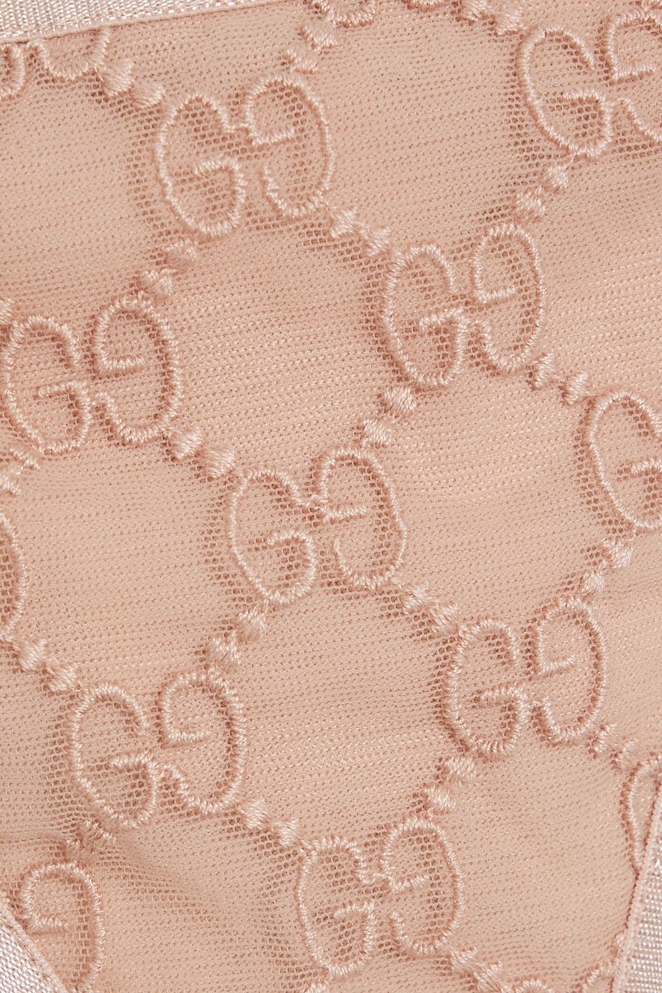 GUCCI Embroidered tulle triangle bra and briefs set | THE OUTNET