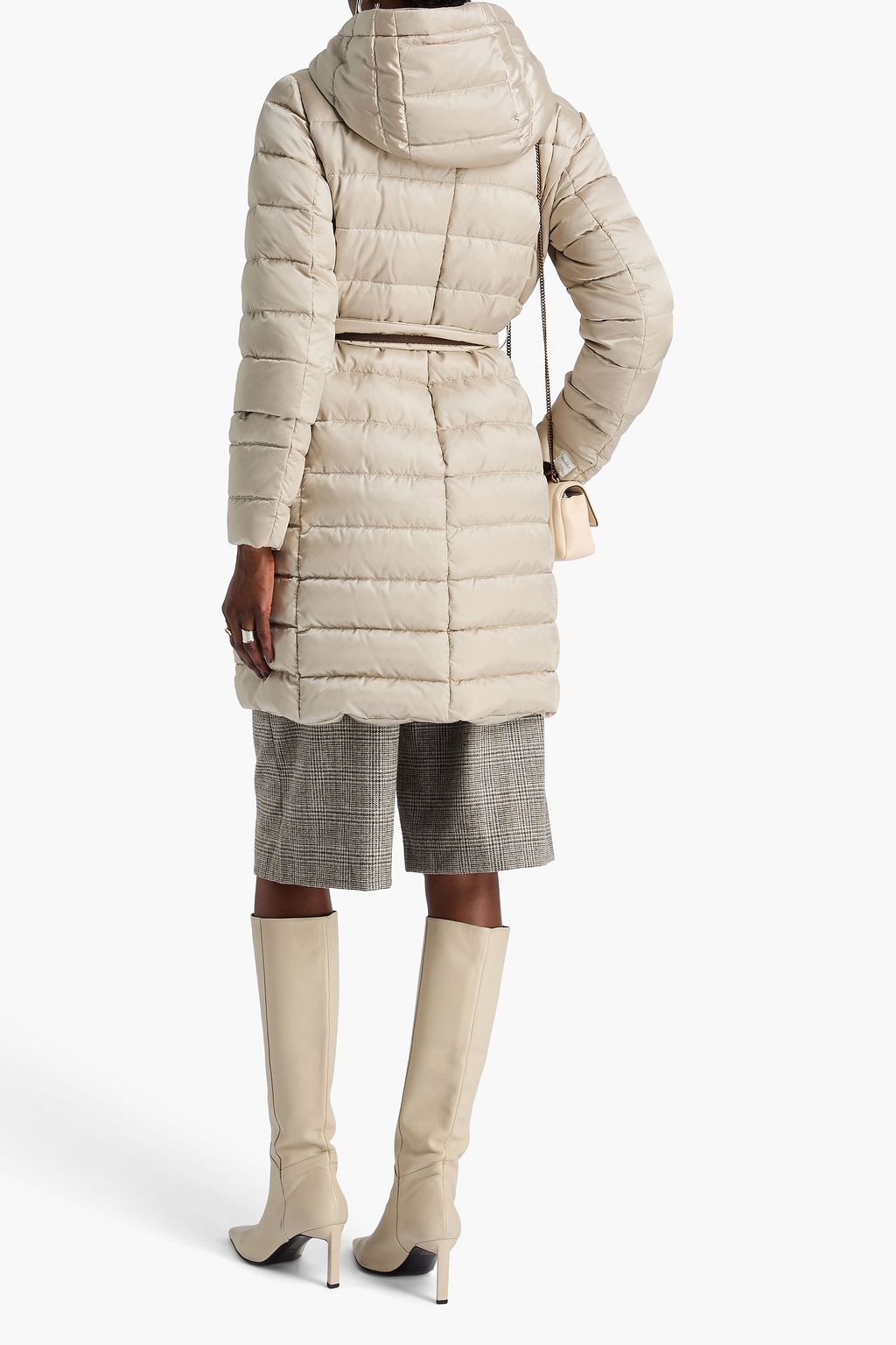 MAX MARA THE CUBE Novef Daunenmantel aus gestepptem Shell mit Kapuze ...