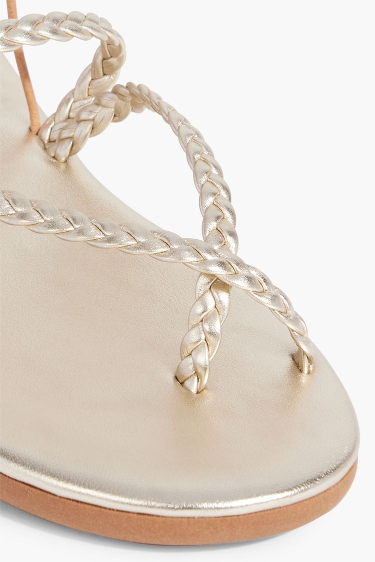 ANCIENT GREEK SANDALS Plage metallic braided leather sandals | THE OUTNET