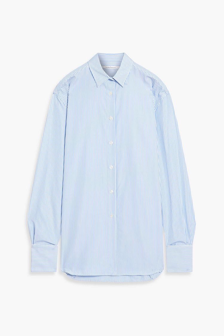 ANOTHER TOMORROW Striped cotton-poplin shirt | THE OUTNET