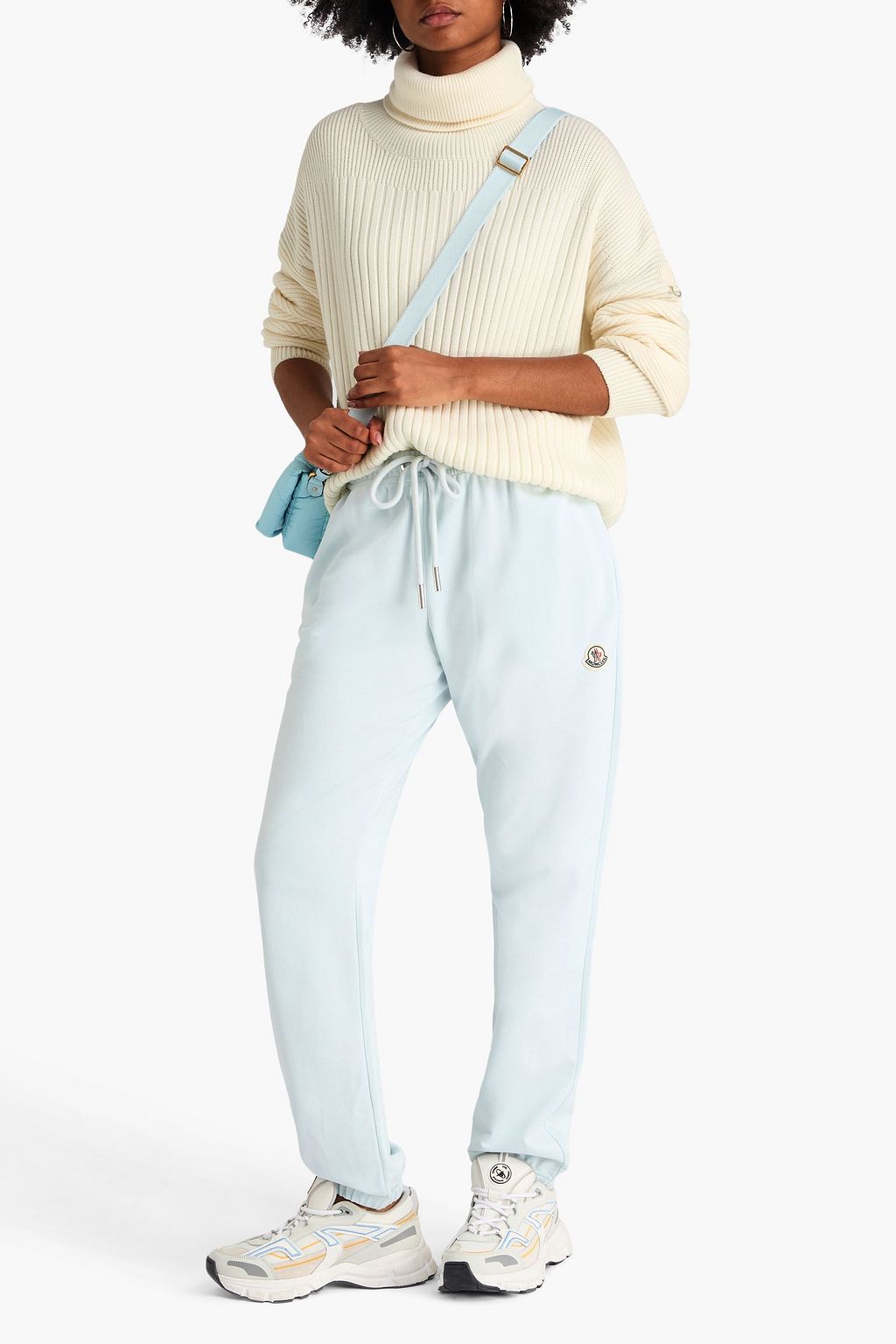 MONCLER Track Pants aus Baumwollfrottee | THE OUTNET