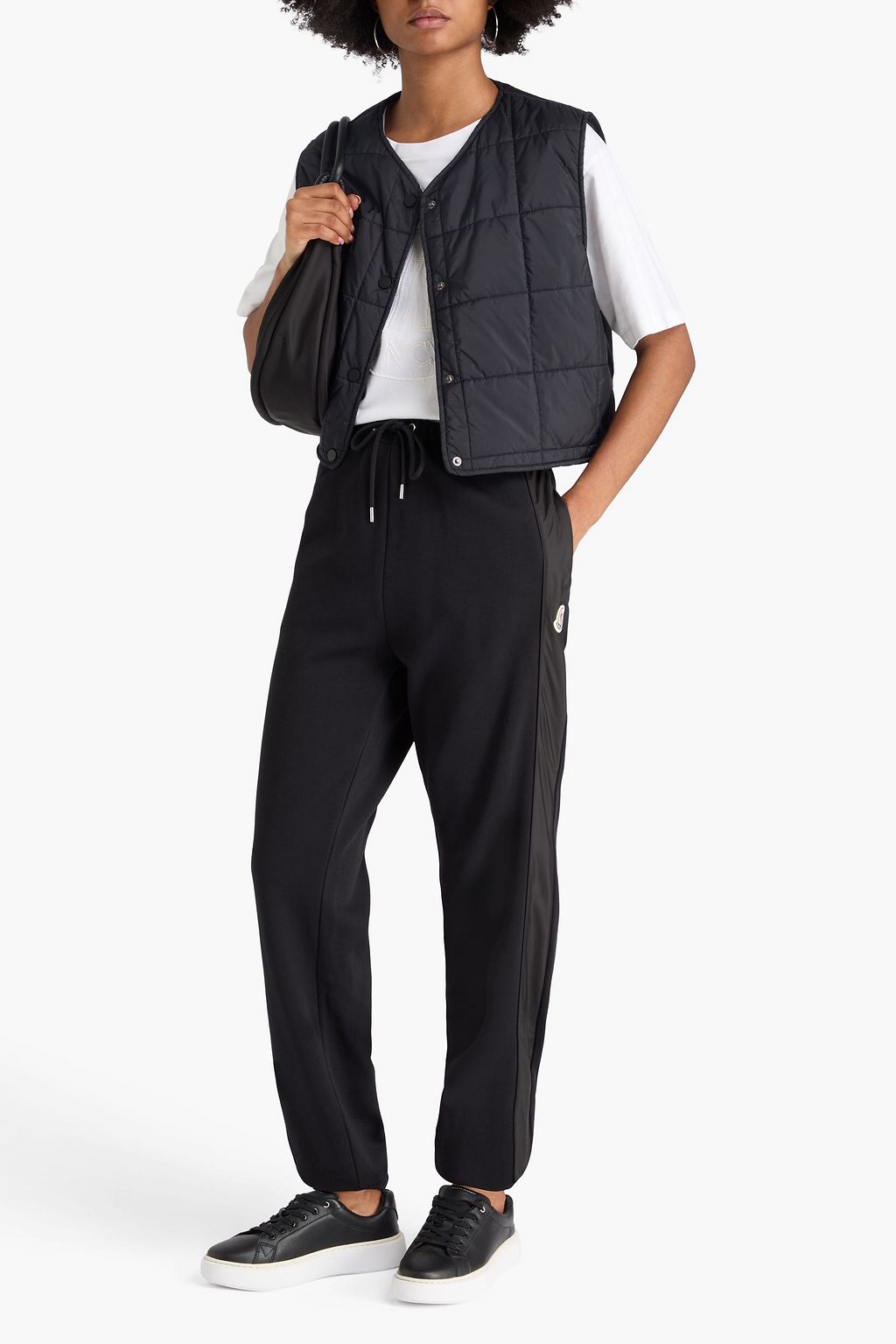 MONCLER Track Pants aus Fleece aus einer Baumwollmischung | THE OUTNET