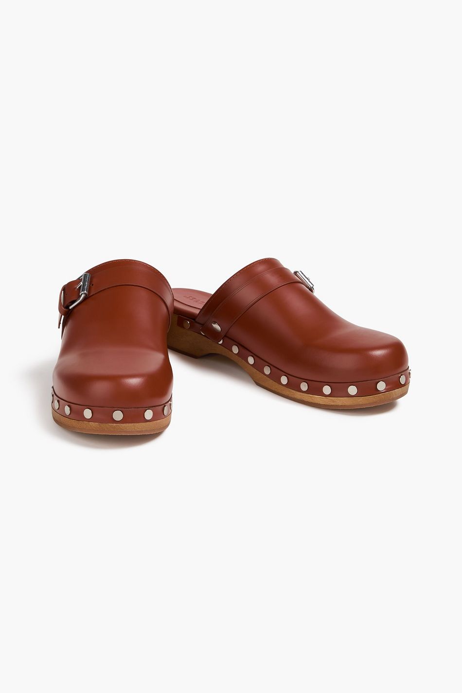 ISABEL MARANT Thalie studded leather clogs | THE OUTNET