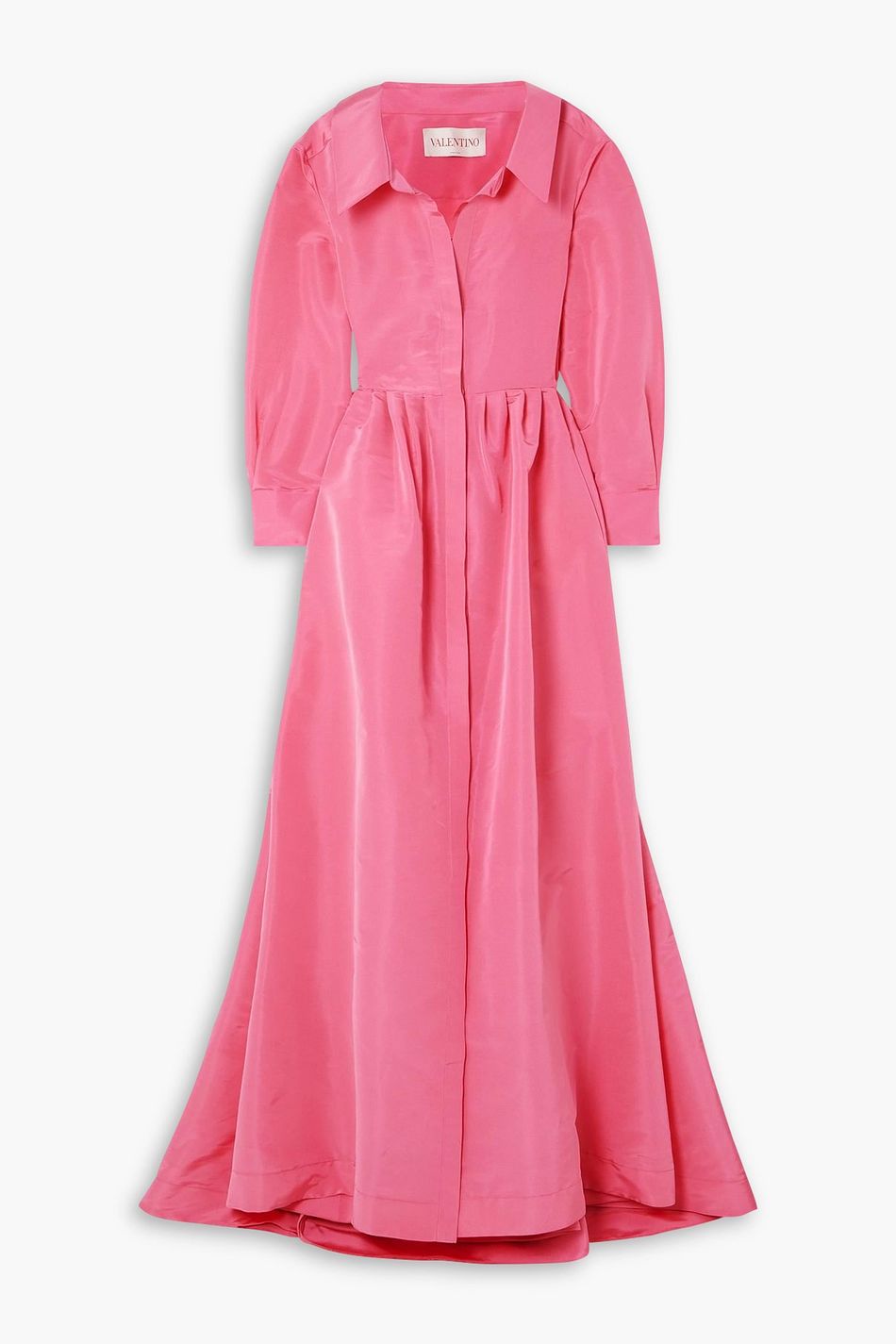 VALENTINO GARAVANI Pleated silk-faille gown | THE OUTNET