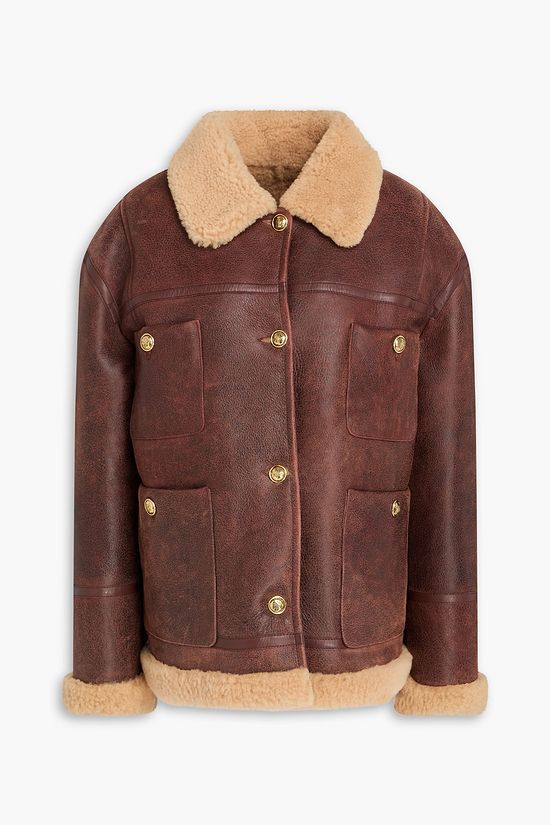 SANDRO Shearling jacket | THE OUTNET
