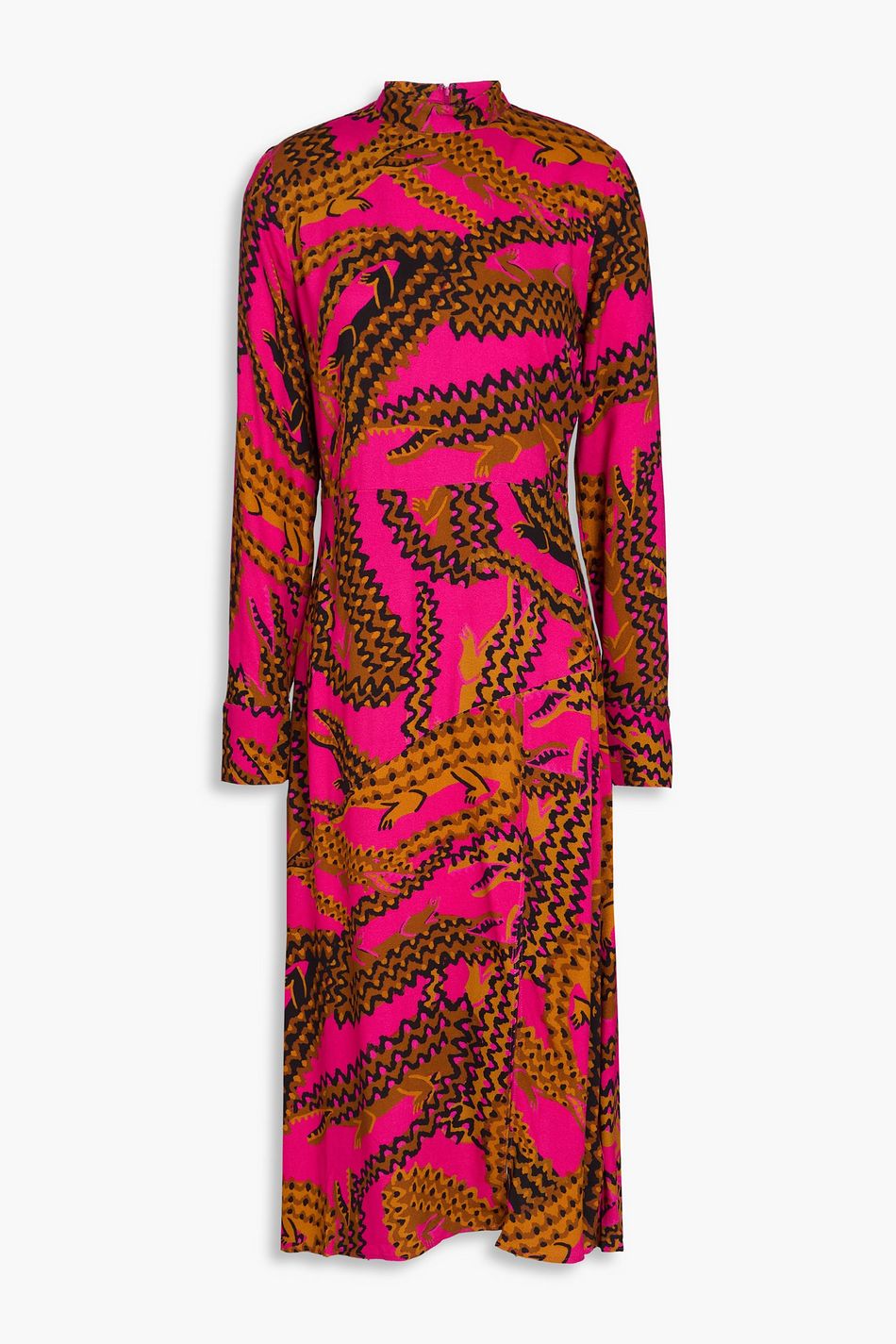FARM RIO Printed crepe midi dress | THE OUTNET