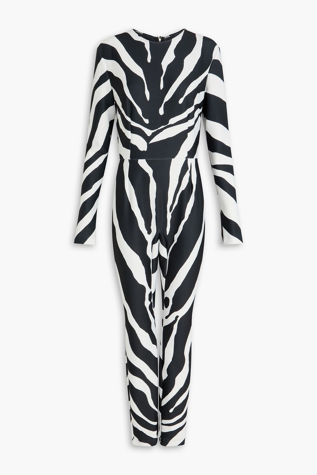 DOLCE&GABBANA Zebra-print stretch-jersey jumpsuit | THE OUTNET