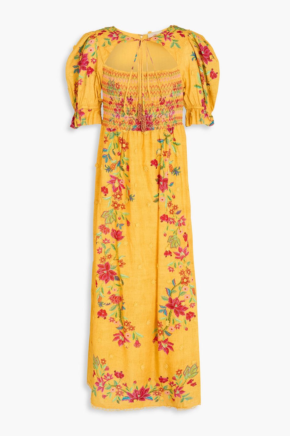 FARM RIO Cutout floral-print cotton midi dress | THE OUTNET