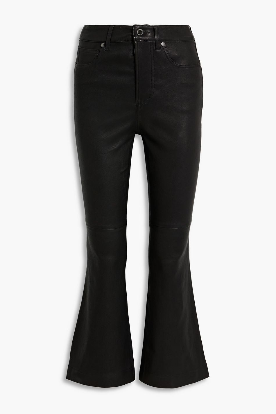 VERONICA BEARD Carson leather flared pants | THE OUTNET