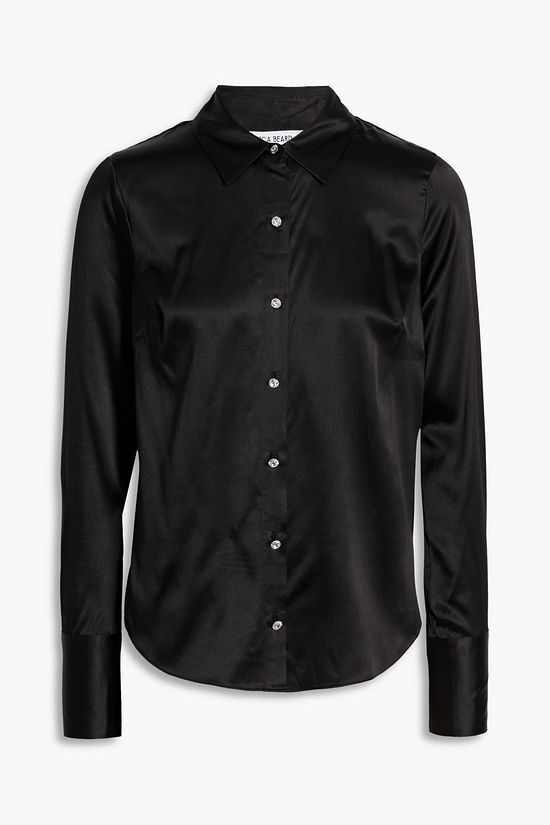VERONICA BEARD Monique silk-blend satin shirt | THE OUTNET