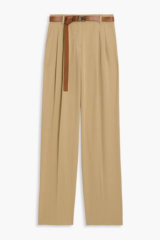 MAX MARA STUDIO Ezio belted woven wide-leg pants | THE OUTNET