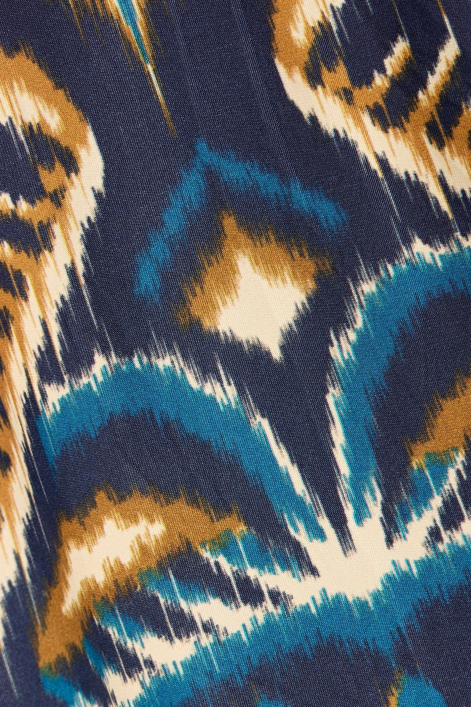 Farm Rio Blue Pineapple Ikat Lenzing Ecovero Viscose Mini Dress In ...