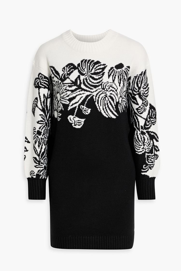 FARM RIO Intarsia-knit mini dress | THE OUTNET