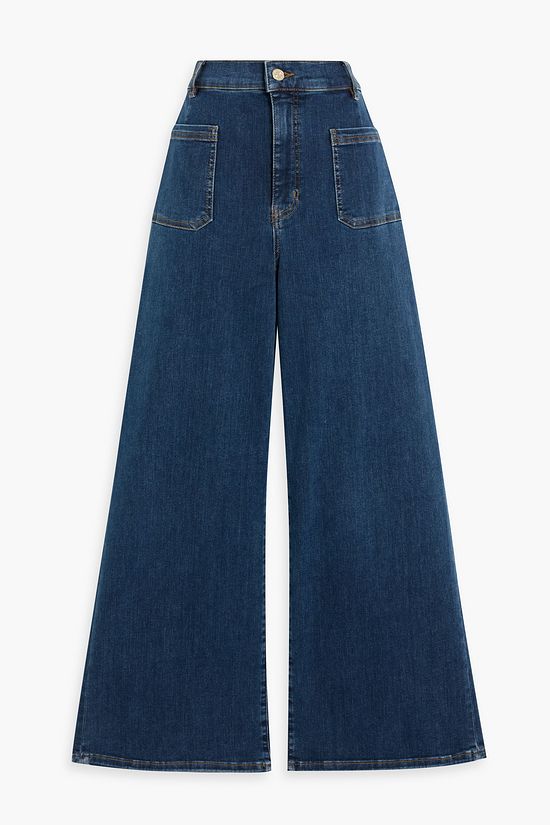 FRAME Le Pixie Slim Palazzo high-rise wide-leg jeans | THE OUTNET