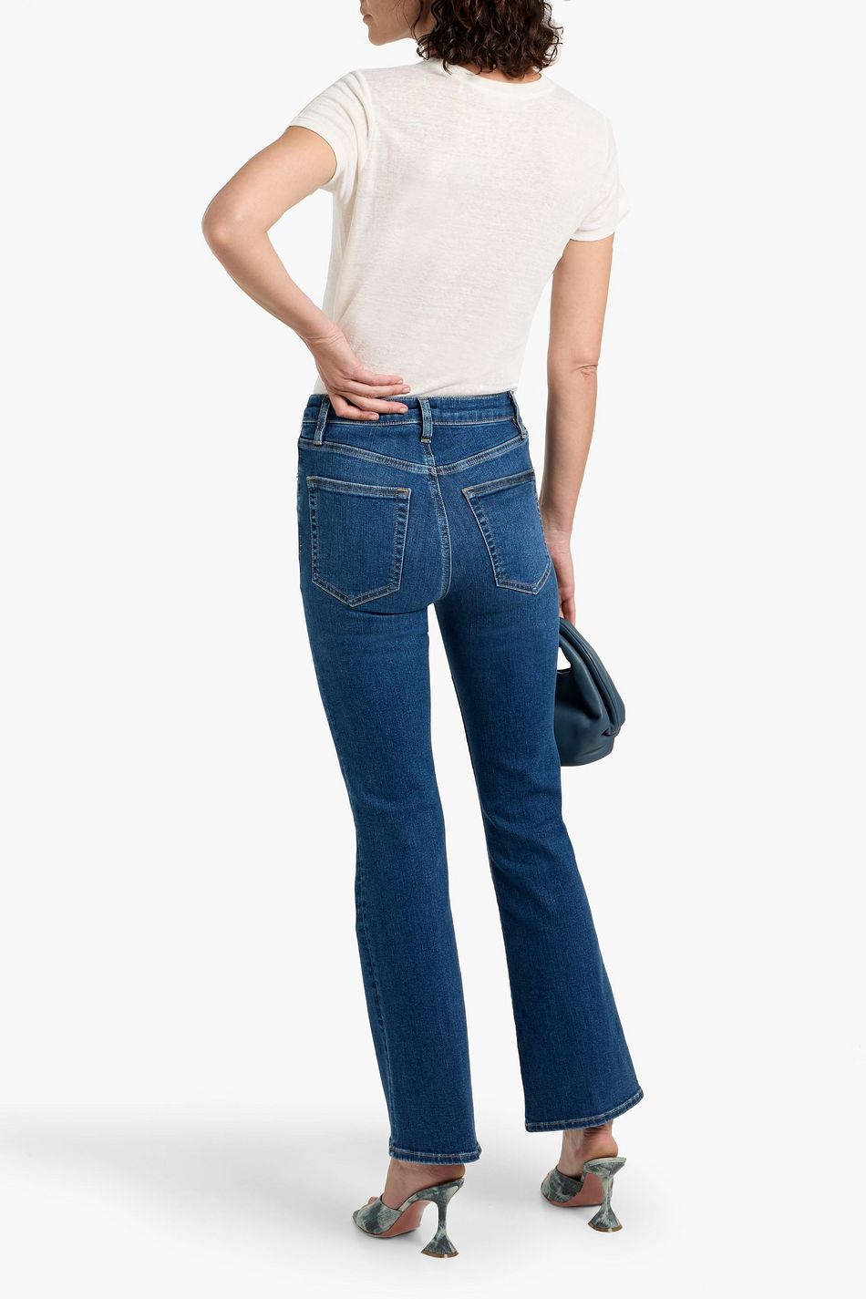 FRAME The Pixie Reboot high-rise bootcut jeans | THE OUTNET