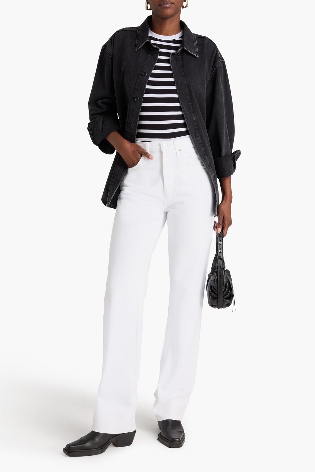 RE/DONE High-rise straight-leg jeans | THE OUTNET