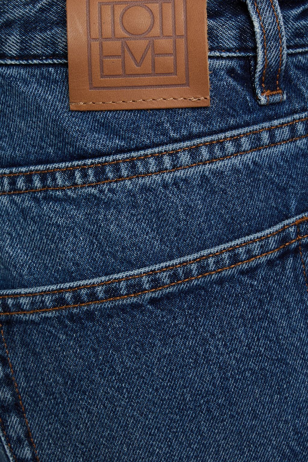 TOTEME Faded high-rise straight-leg jeans | THE OUTNET